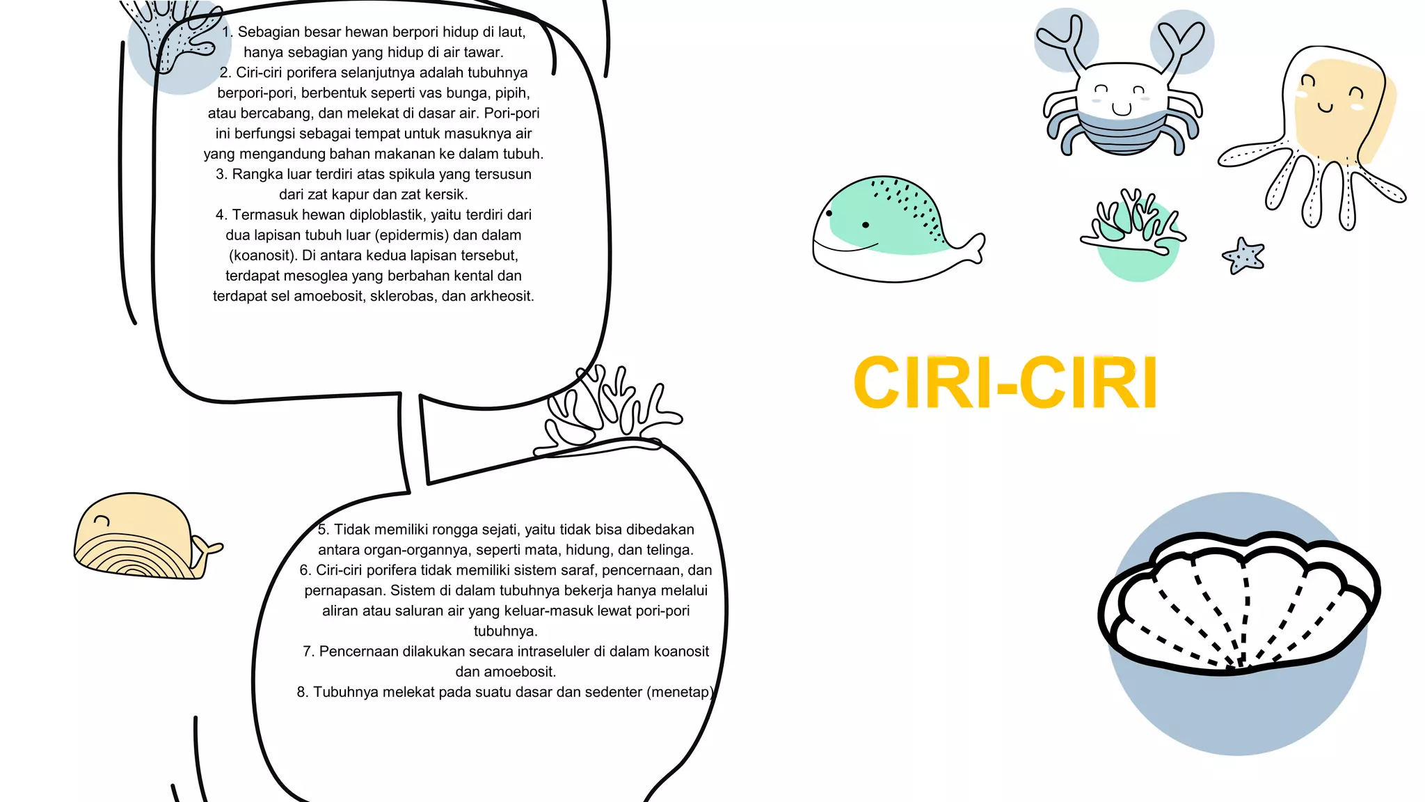 BIOLOGI PORIFERA & CNIDARIA | PPTX
