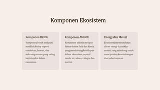 Biologi Kelas X Ipa Sma Ekosistem Pptx