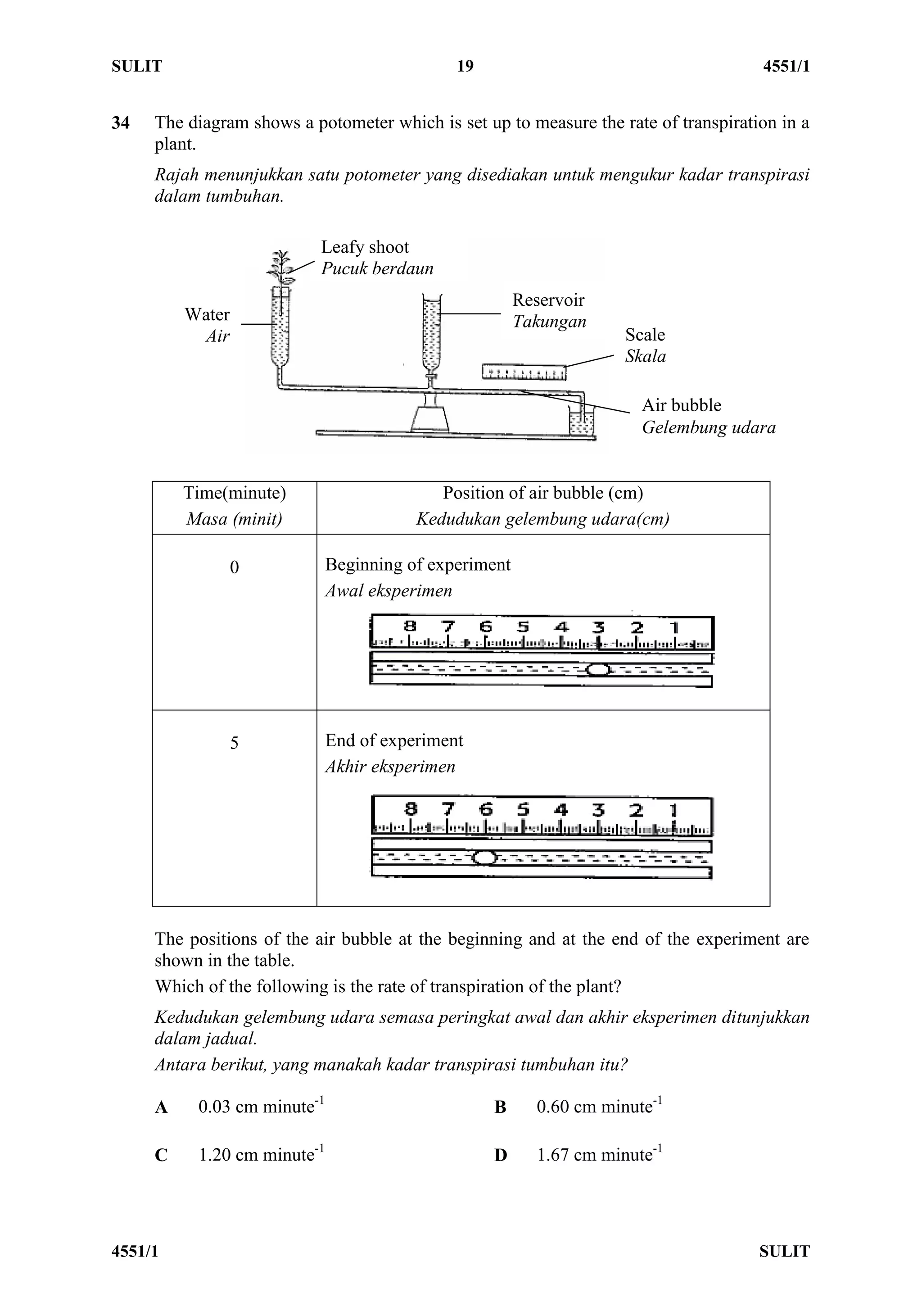 Biologi kertas 1 | PDF