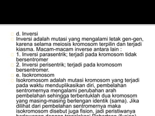 BIOLOGI MUTASI | PPTX