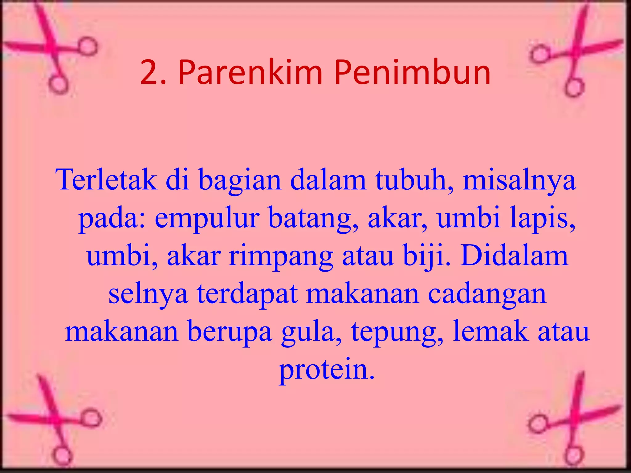 Jaringan Parenkim | PPTX