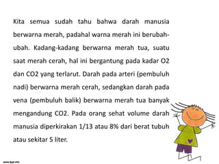 Biologi peredaran darah kelas XI | PPTX