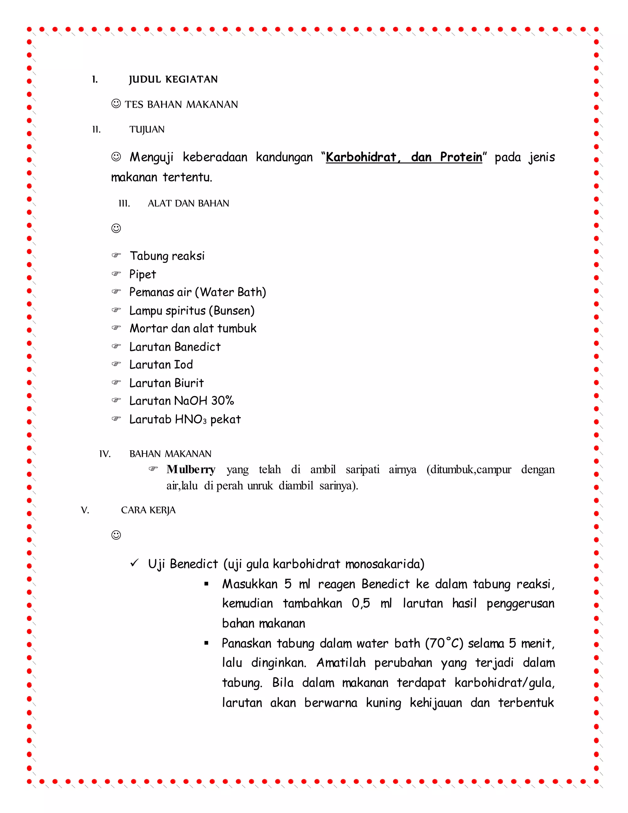 PRAKTIKUM BIOLOGI KELAS XI IPA | DOCX