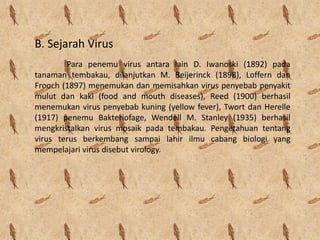 sejarah virus | PPT