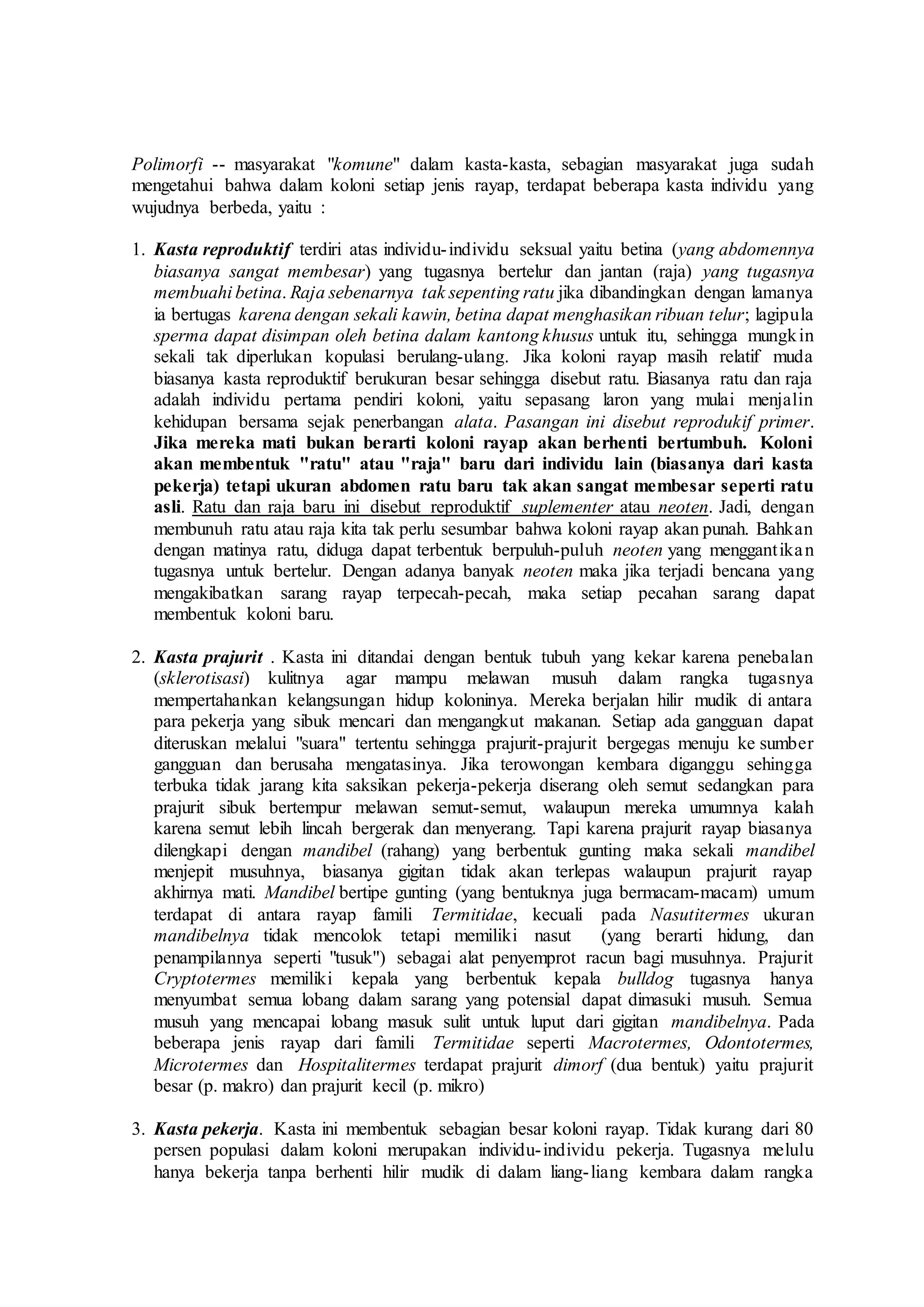 Biologi rayap | DOCX