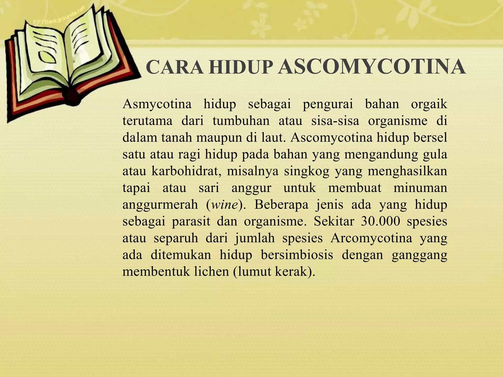 Biologi ASCOMYCOTINA bahasa Indonesia | PPT