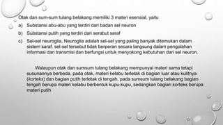 Biologi sistem saraf pusat | PPTX