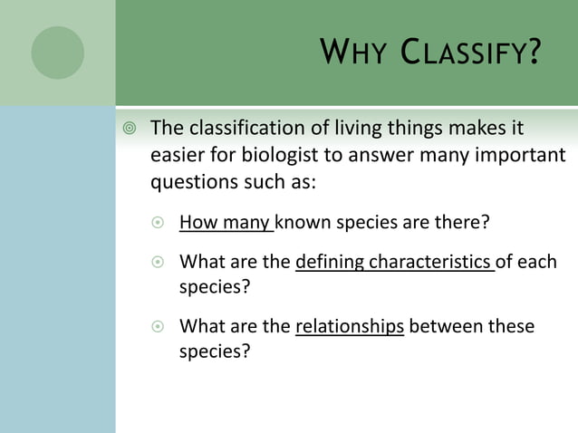 Biologists Use Seven Levels Of Classification | PPTX | Biological ...