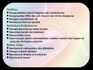 Tipe Sel dan Struktur Sel # Biologi | PPT