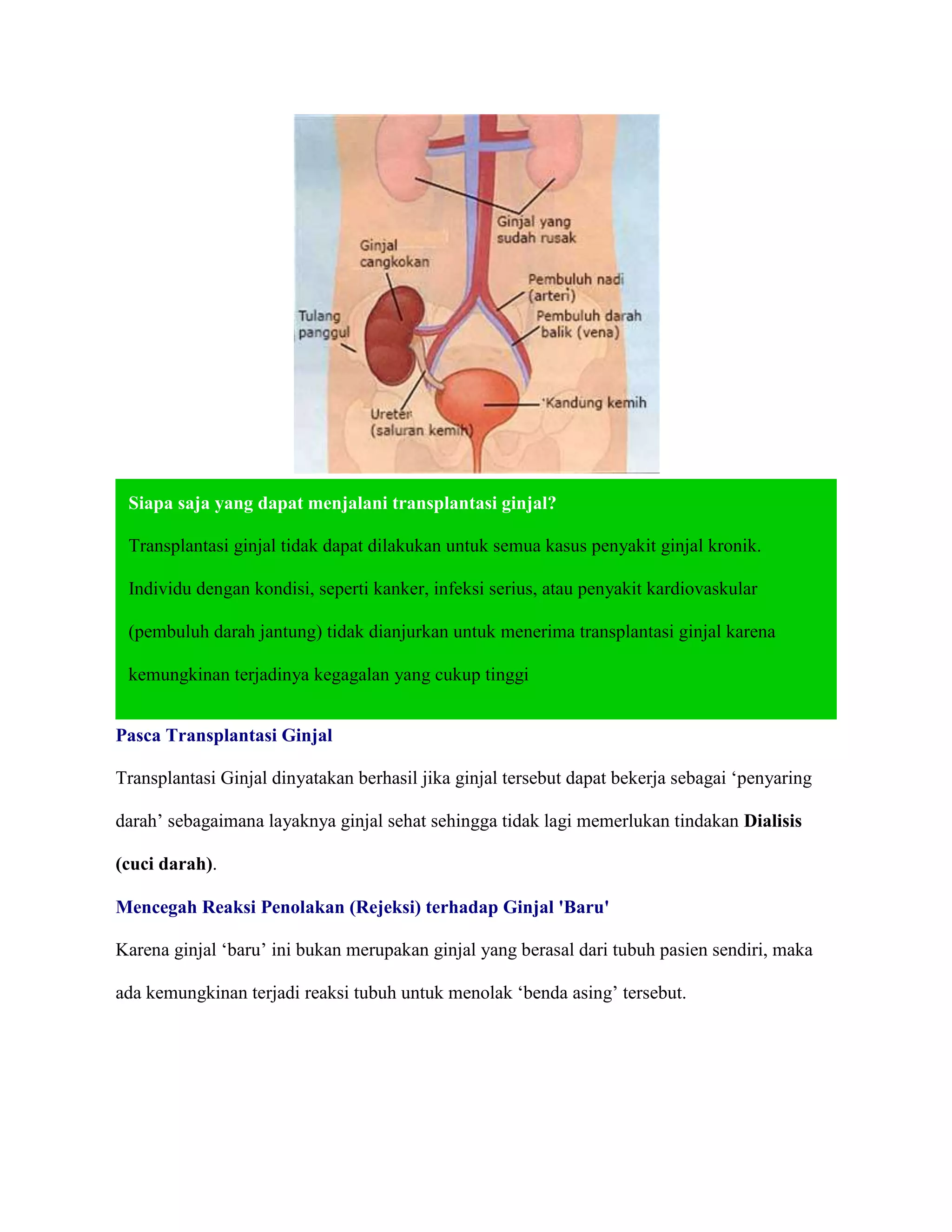 transplantasi ginjal | DOCX