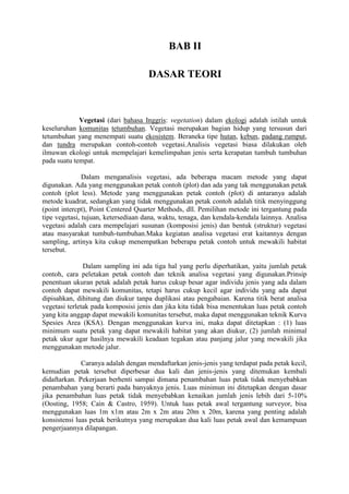 Biologi vegetasi | DOCX