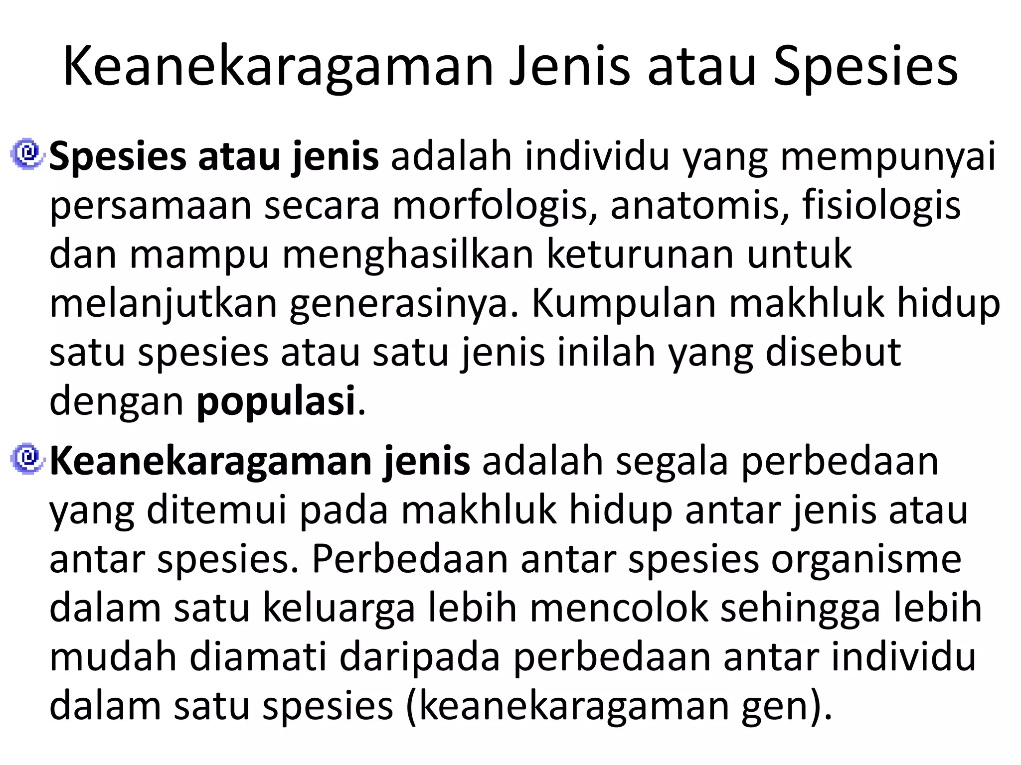 Biologi xipa 2 keanekaragaman hayati | PPTX