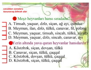 Heyvanlar aləmi | PPT