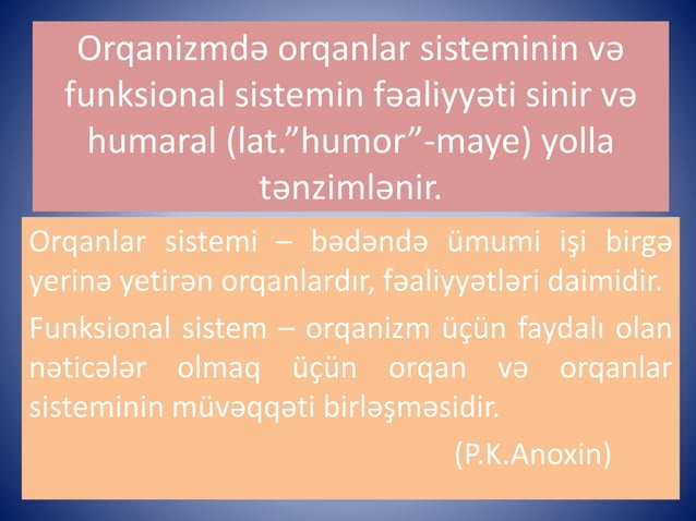 Biologiya orqanlar sistemi | PPTX