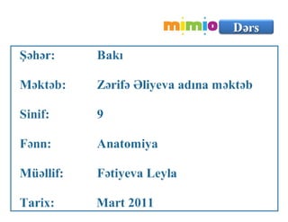 Biologiya 9 zerife eliyeva ad.m | PDF