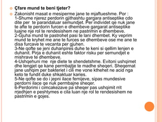 Kujdesi per gojen | PPT