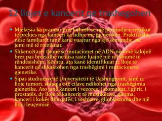 Biologji kanceri forme e rebelimit qelizor | PPT