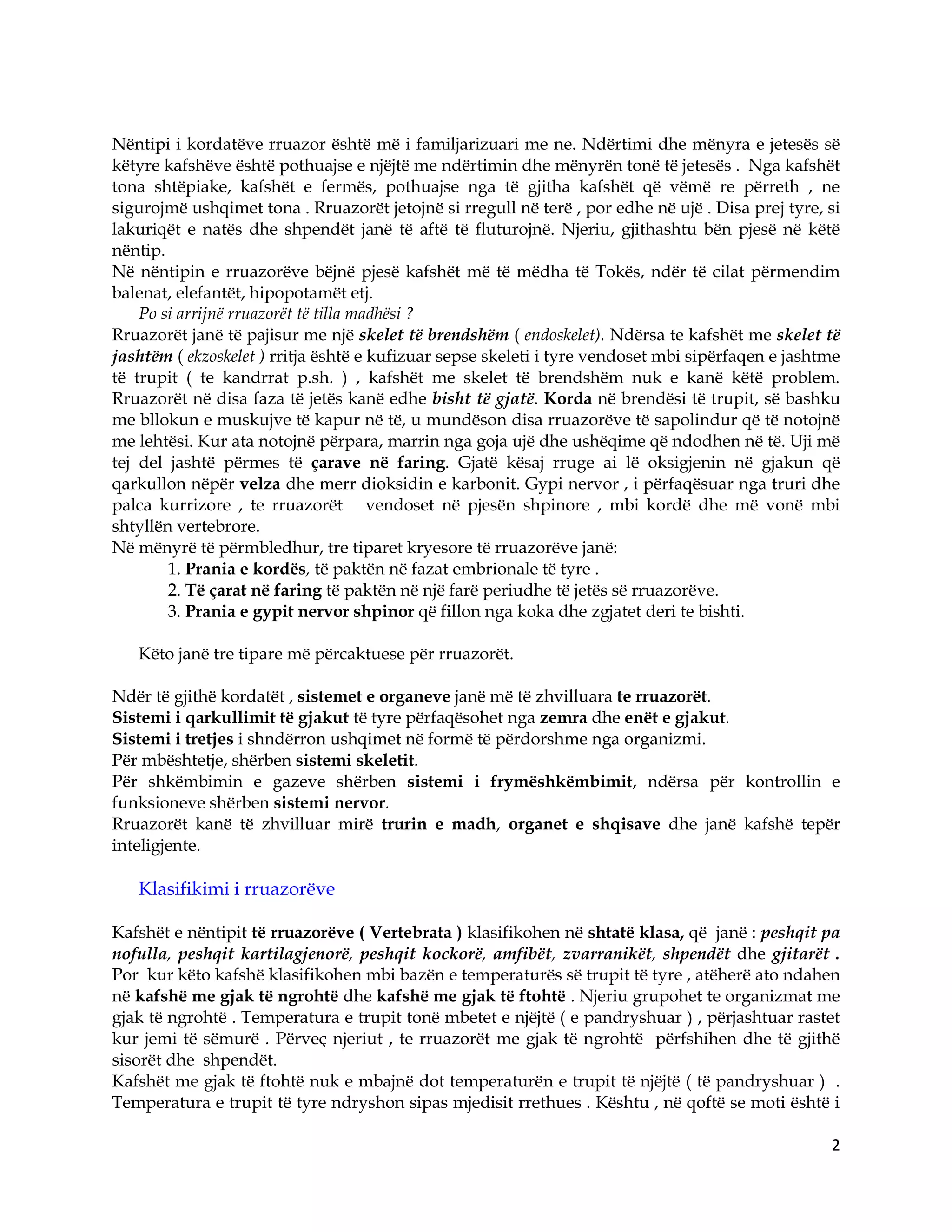 Biologjia bota e rruazoreve gjitaret... | DOCX