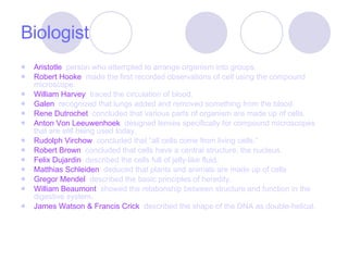 Biology | PPT | Biological Sciences | Science