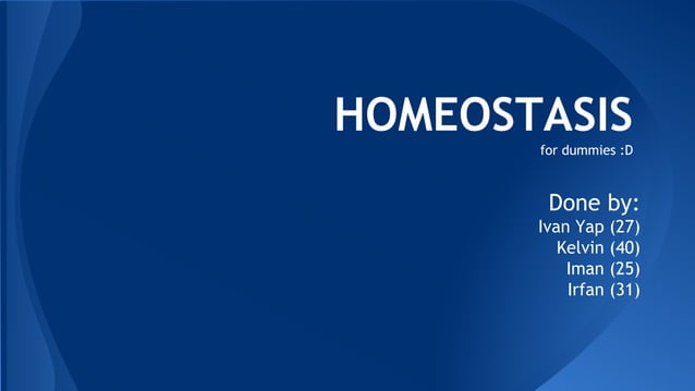 Biology PPT Homeostasis | PDF | Endocrine and Metabolic Diseases ...