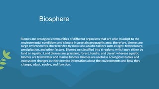 environmental biology | PPTX