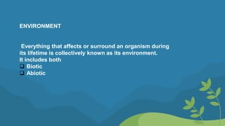 environmental biology | PPTX
