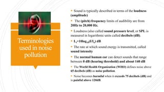 Noise Pollution | PPTX