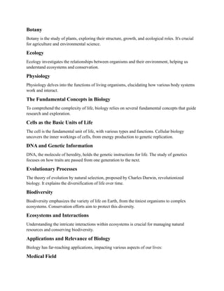 Biology.pdf | Biological Sciences | Science