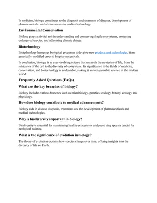 Biology.pdf | Biological Sciences | Science