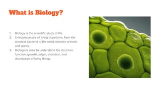 Introduction to science of Biology .pptx