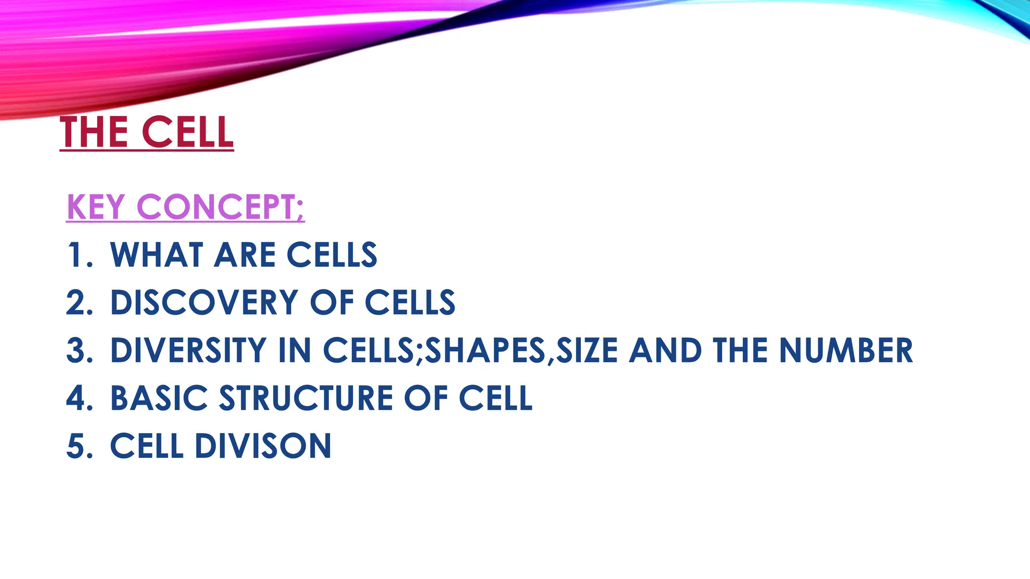 Class 6 ICSE biology (BIO THE CELL) NOTES | PPTX