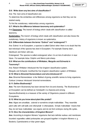 Biology 9 th-ch-3 | PDF