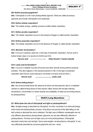 Biology 9th ch-7 | PDF
