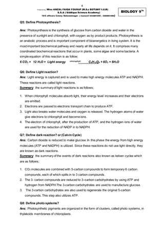 Biology 9th ch-7 | PDF
