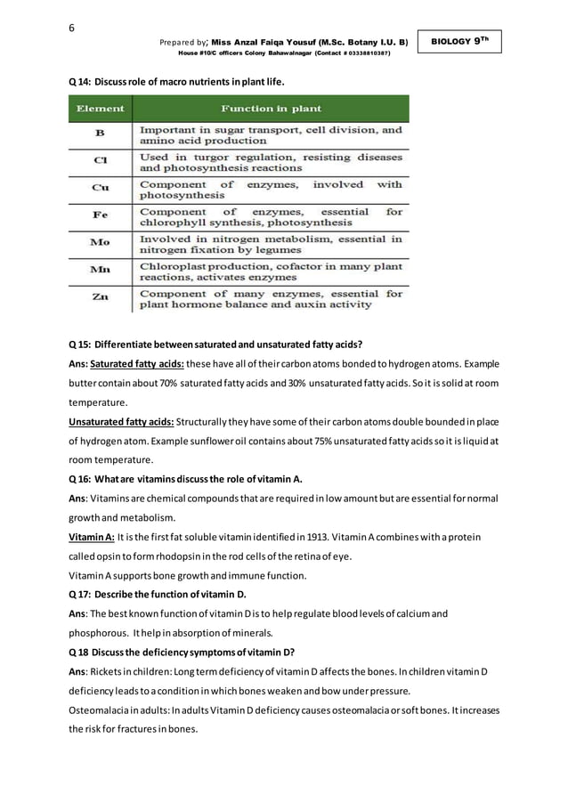 Biology 9 th ch-8-mcq | PDF