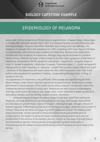 Biology Capstone Project Example | PDF
