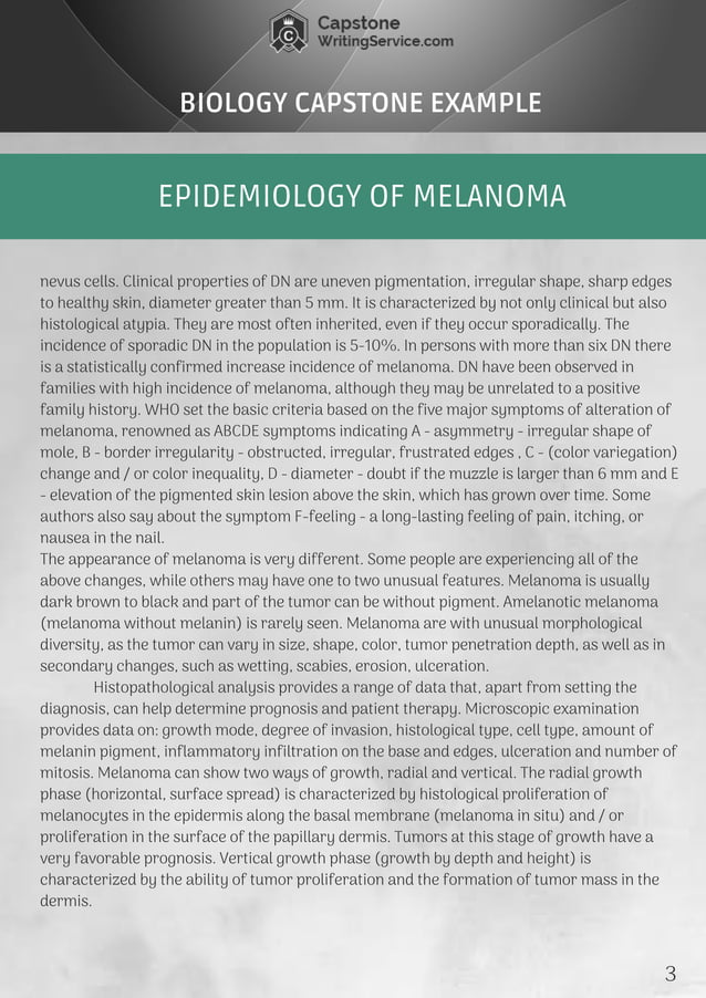Biology Capstone Project Example | PDF