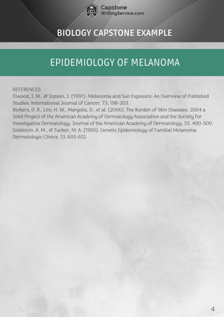 Biology Capstone Project Example | PDF