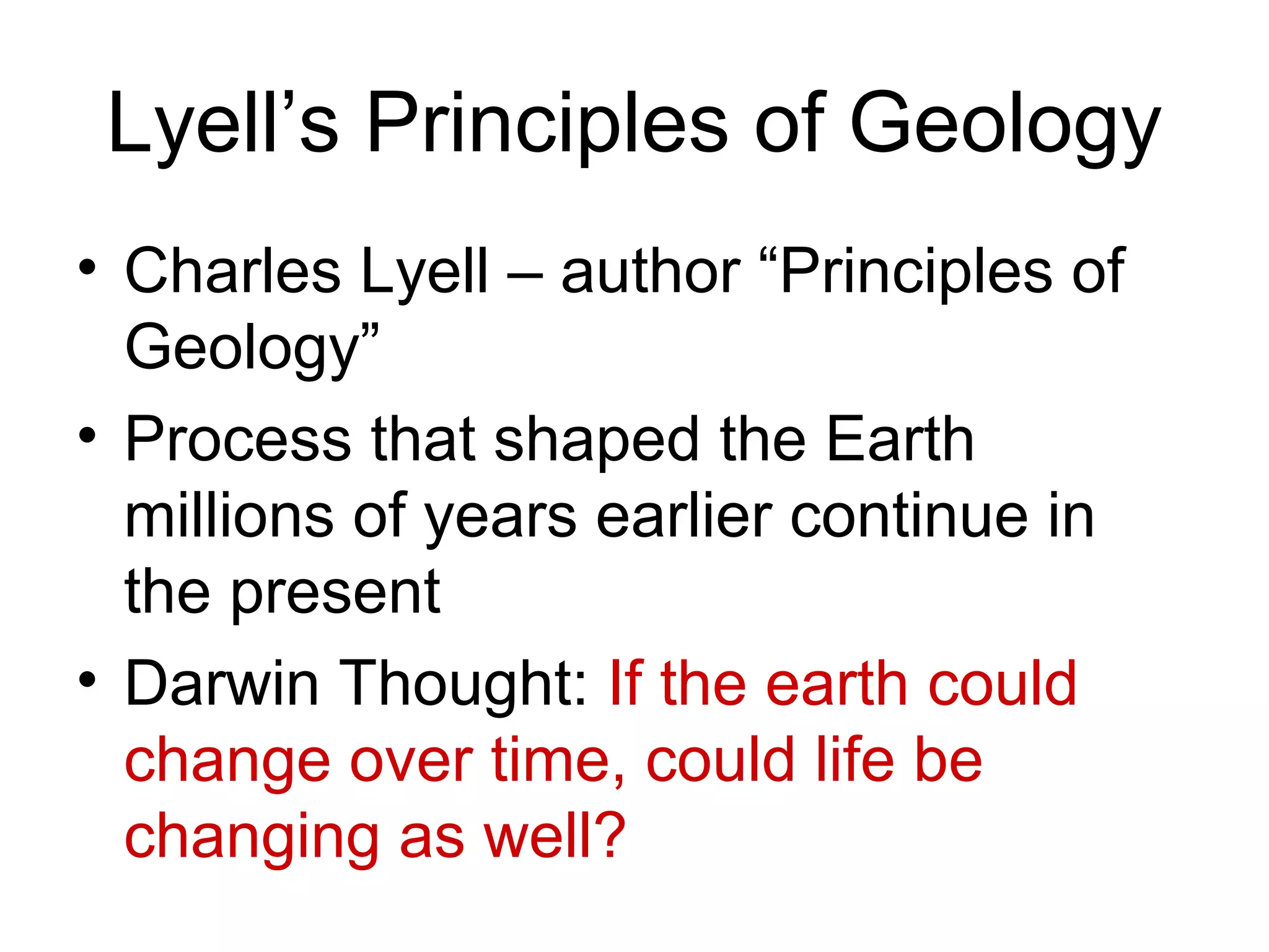 Biology - Chp 15 - Darwins Theory Of Evolution - PowerPoint | PPT