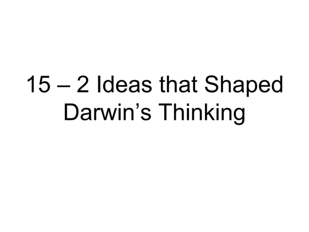 Biology - Chp 15 - Darwins Theory Of Evolution - PowerPoint | PPT