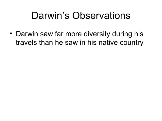 Biology - Chp 15 - Darwins Theory Of Evolution - PowerPoint | PPT