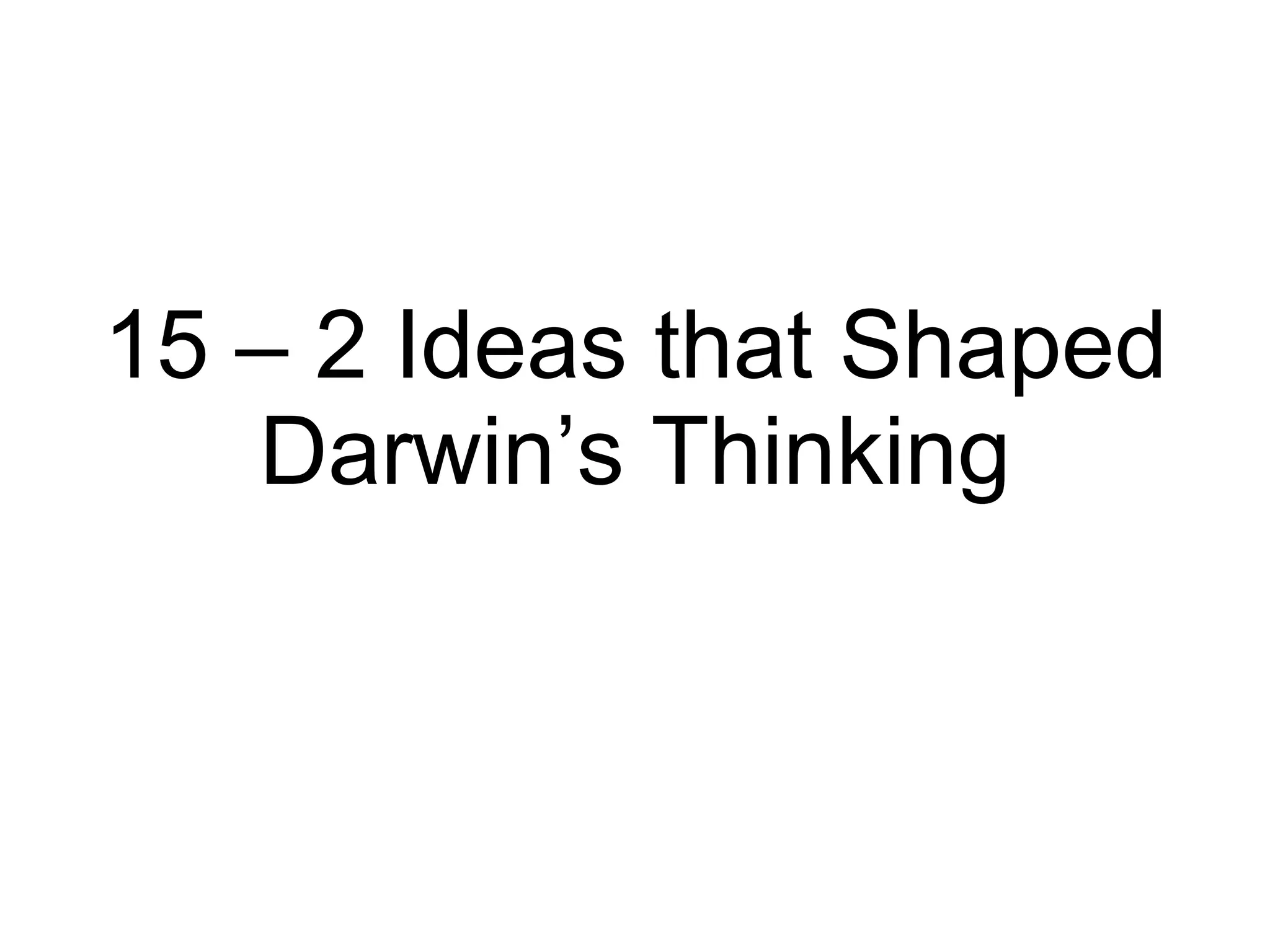 Biology - Chp 15 - Darwins Theory Of Evolution - PowerPoint | PPT