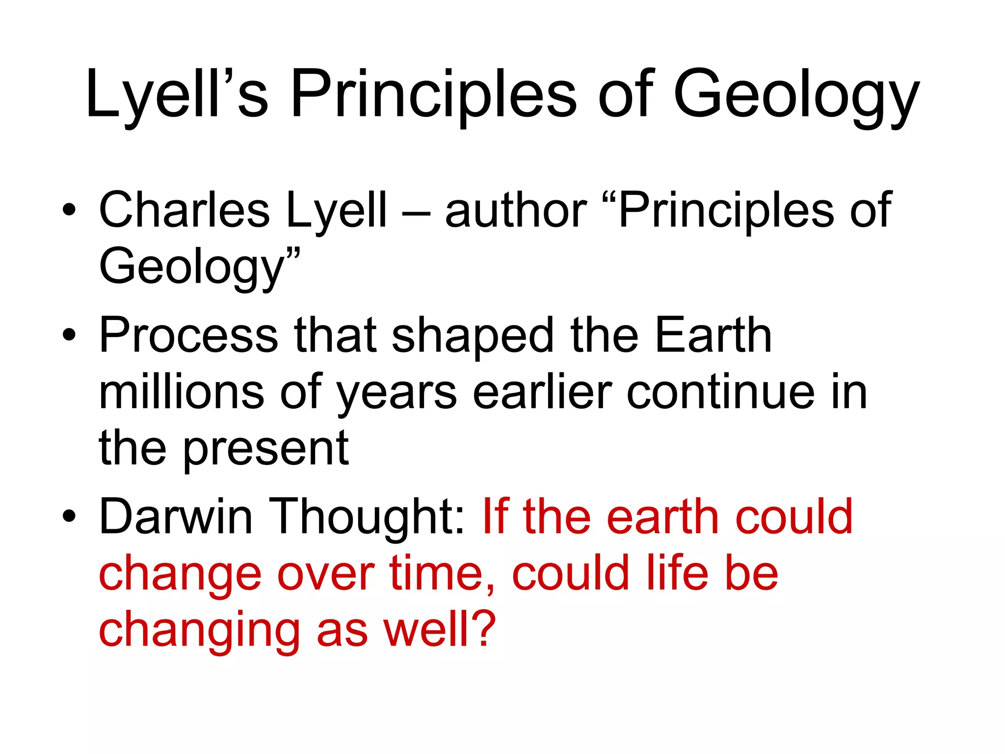 Biology - Chp 15 - Darwins Theory Of Evolution - PowerPoint | PPT