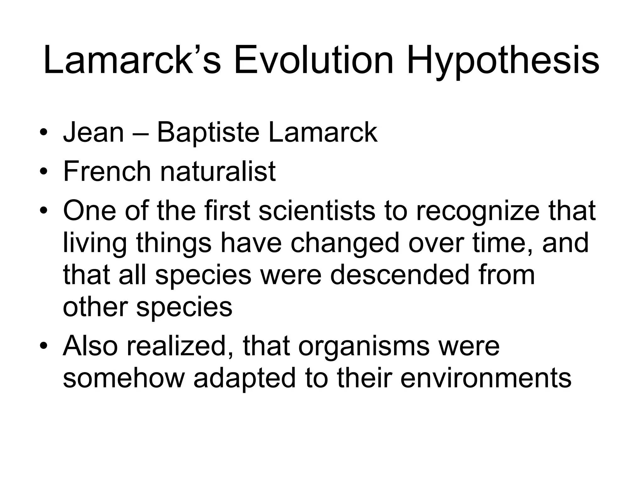 Biology - Chp 15 - Darwins Theory Of Evolution - PowerPoint | PPT
