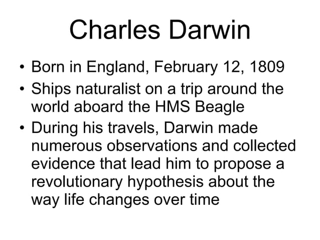 Biology - Chp 15 - Darwins Theory Of Evolution - PowerPoint | PPT