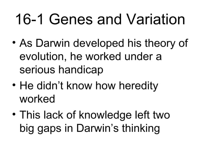Biology - Chp 16 - Evolution Of Populations - Powerpoint | PPT ...