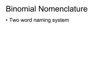 Biology - Chp 18 - Classification - PowerPoint | PPT