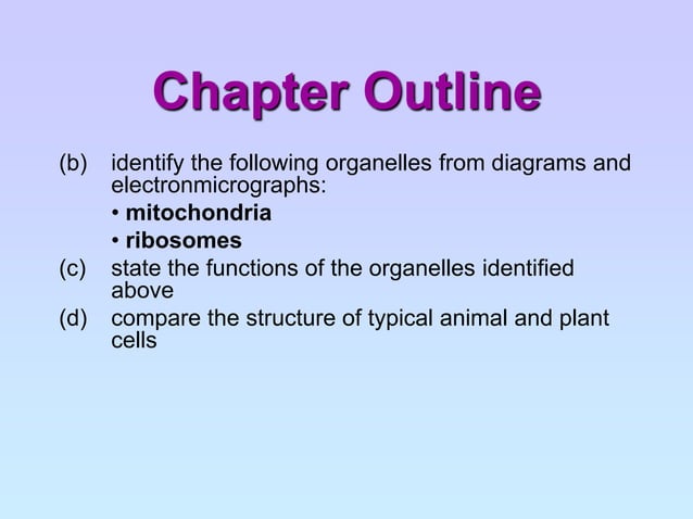 Biology chapter 1 cell structure and organisation | PPT | Biological ...