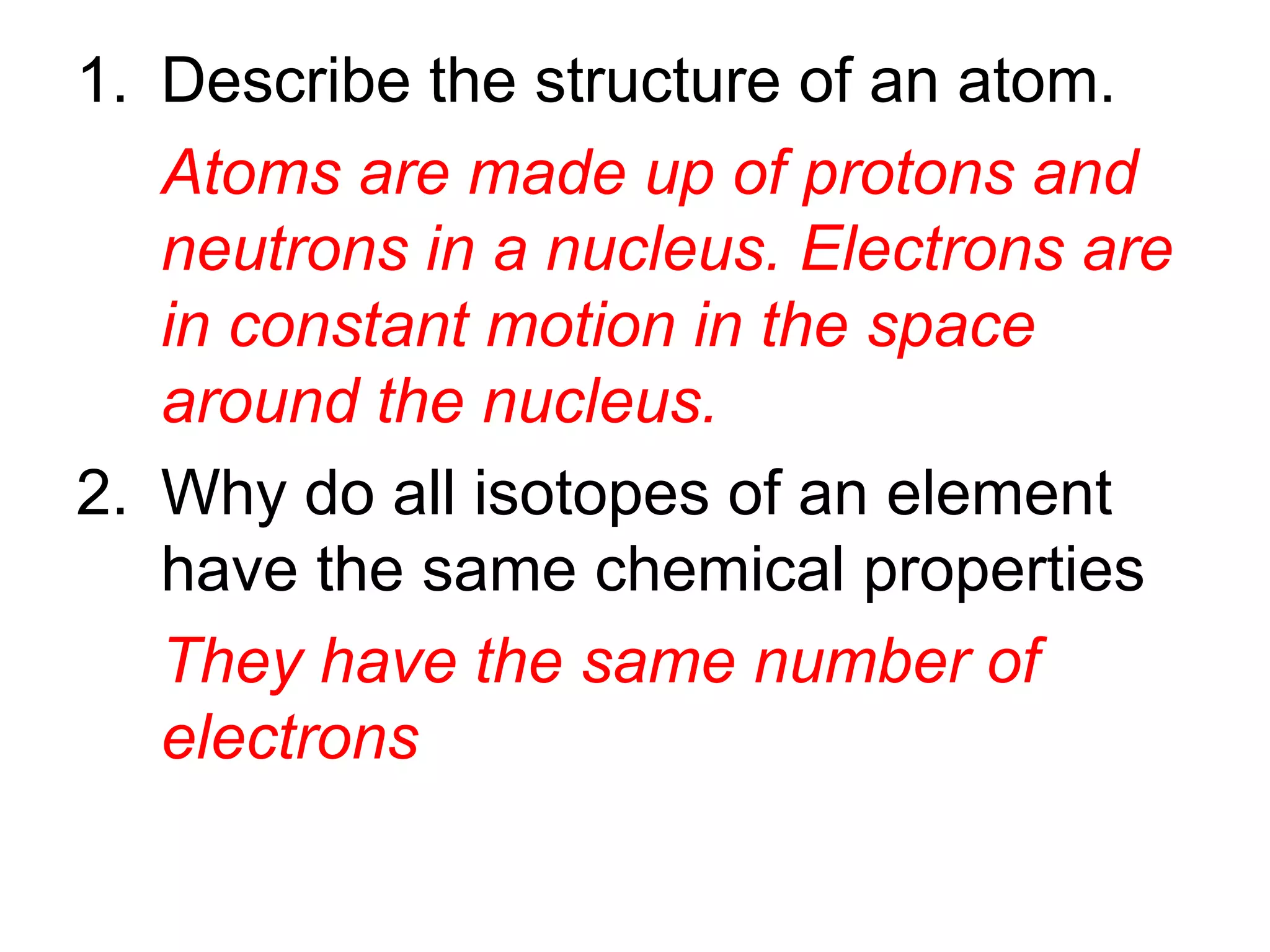 Biology - Chp 2 - The Chemistry Of Life - PowerPoint | PPT | Chemistry | Science