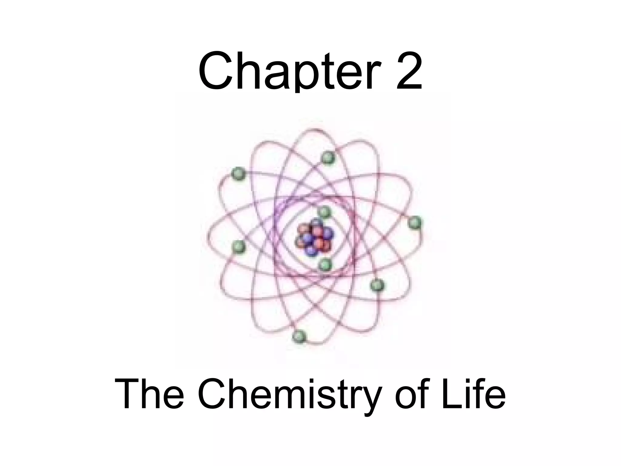 Biology - Chp 2 - The Chemistry Of Life - PowerPoint | PPT